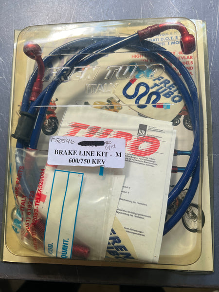 Ducati - Brake Line Kit Kevlar Included 2 Line 46" Long fit M600/750/9 ...